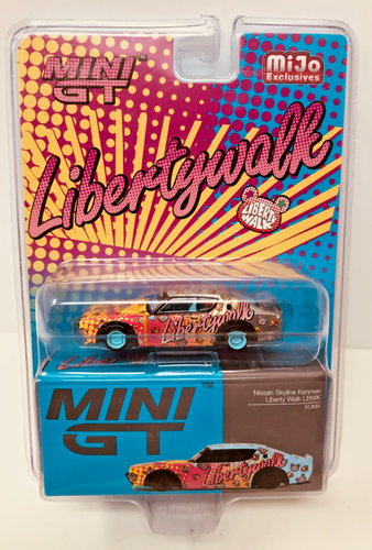 MINI GT #698 NISSAN SKYLINE KENMERI LIBERTY WALK LBWK KUMA RAW CHASE ...