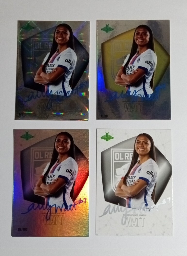 4 Card Lot 2022 Parkside NWSL Signature Series Ally Watt Auto Foil /100 ...
