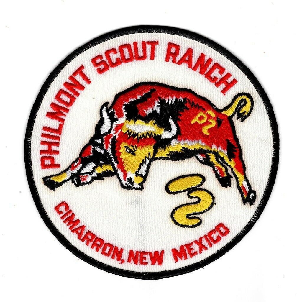 Philmont Scout Ranch Cimarron, New Mexico Round Patch BLK Bdr. | eBay