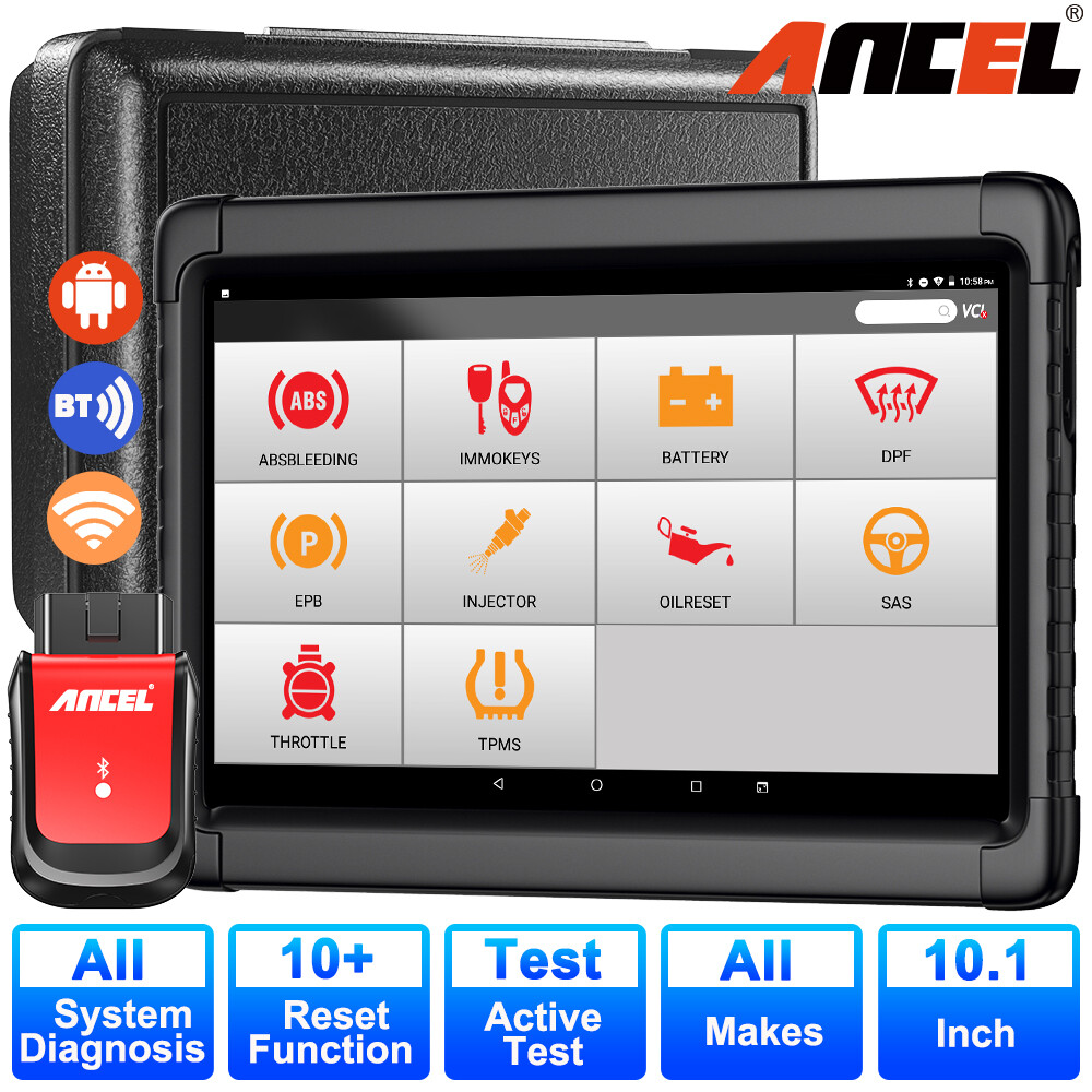 ANCEL X6 Automotive Bi-directional Car OBD2 Scanner Diagnostic Tablet ...