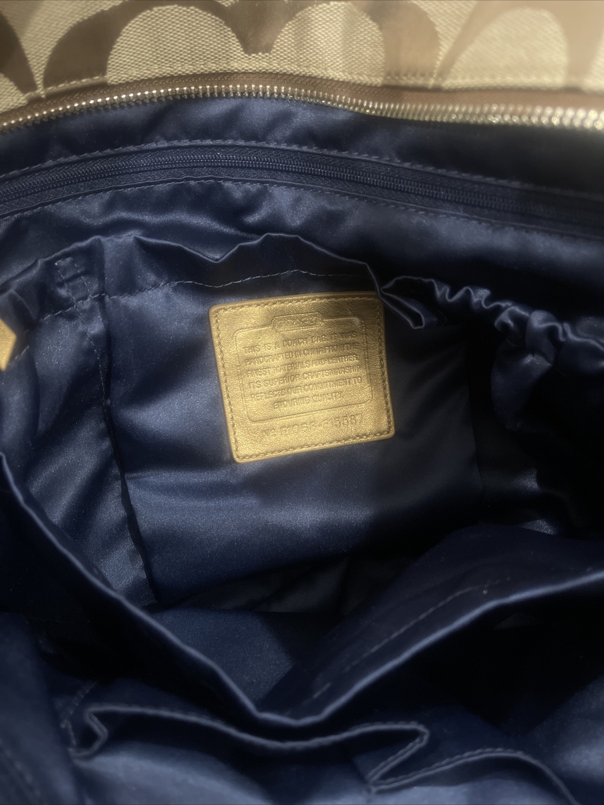 Vintage Coach Colorblock Signature Canvas Tote - Gem