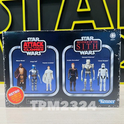 Star Wars Kenner Retro Collection Boxed Set 6 Figures Episode II III ...
