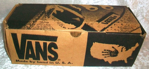 Vintage 1994 Vans Square Root Logo Empty Shoe Skateboarding Sneaker Box ...