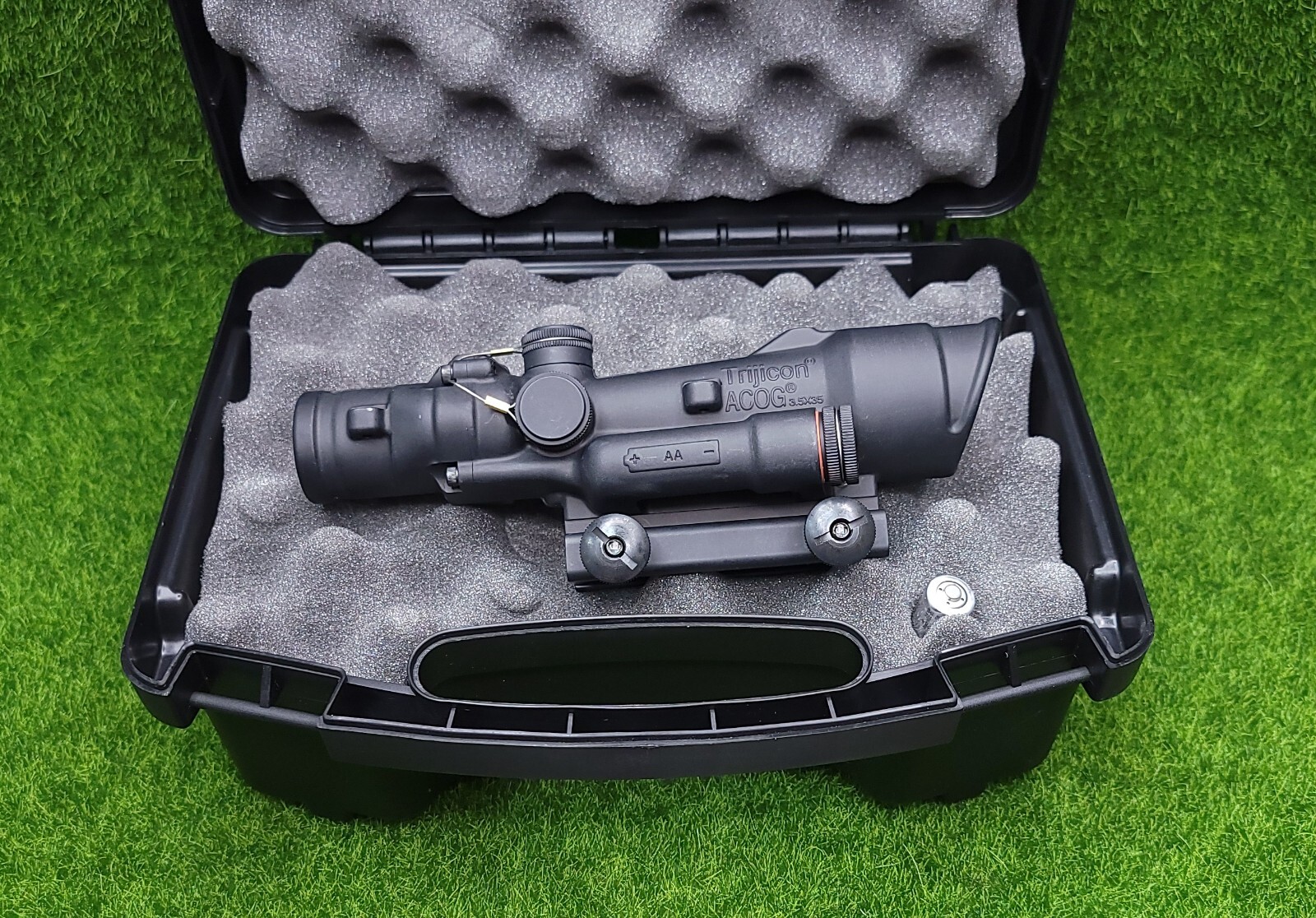 Trijicon ACOG 3.5x35 Scope Green LED Green Horseshoe .308 w Mount TA110 ...