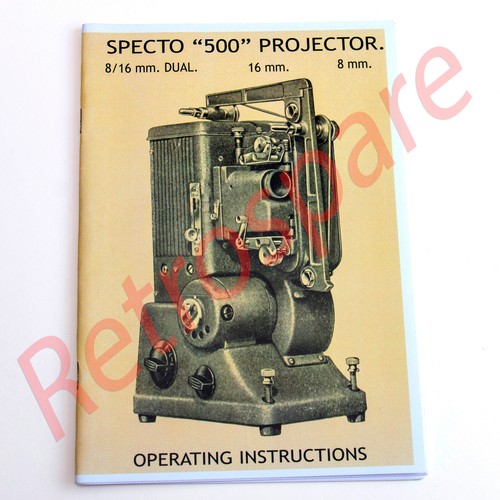 SPECTO 500 - 9.5mm Cine Film Projector INSTRUCTION MANUAL | eBay