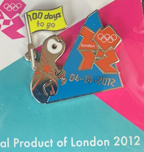 2012 LONDON OLYMPIC PIN BADGE BRITISH ENGLISH UK NEW NOS Wenlock 100 ...