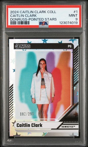 2024 PANINI CAITLIN CLARK COLL DONRUSS POINTED STARS CAITLIN CLARK 82/ ...