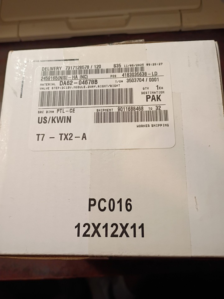 Samsung DA62-04678B Refrigerator Step Valve, DC12V, 2 Way, Straight OEM ...