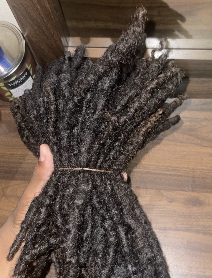 Human Dreadlocks 74 Count 100% Human hair 8 - 10 Inch Naturally Faded ...