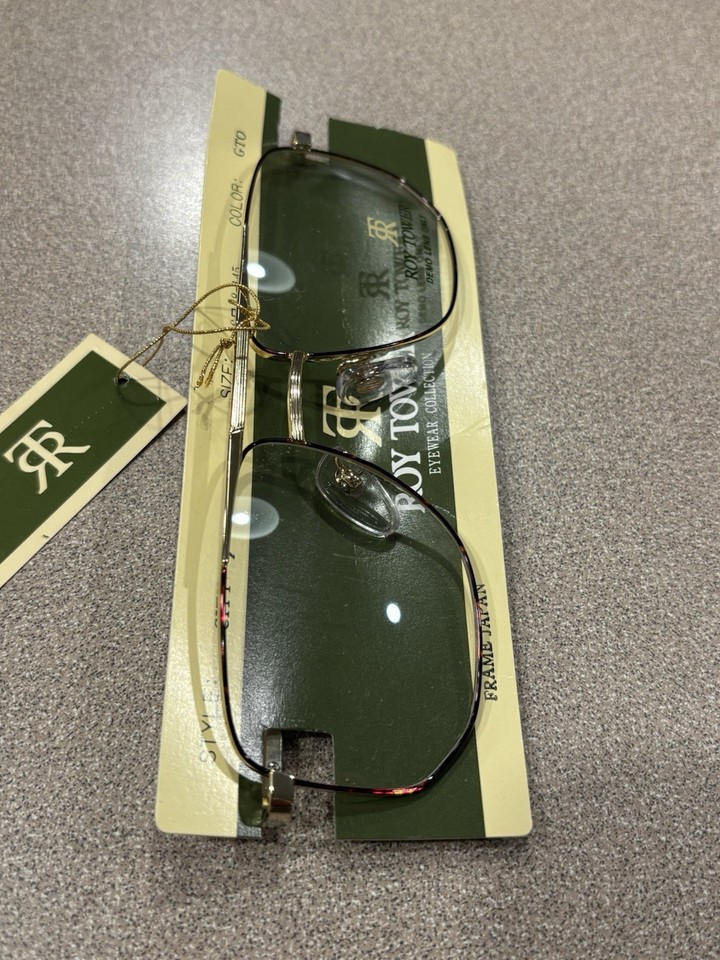 Vintage 80’s ROY TOWER GTO Mens Eyeglasses Demo Lens Frame Japan Style ...
