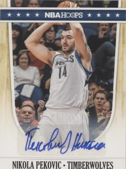 2011-12 NBA Hoops - Nikola Pekovic #139 Autographs (AU) for sale online ...