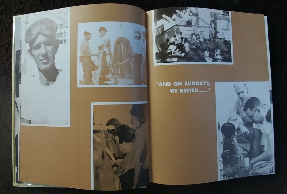 USN US Navy Cruise Book USHS Sanctuary AH-17 WestPac. ReCommissioning ...