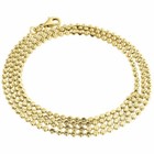 10k Yellow Gold Moon Cut Style Link New Solid Chain Necklace 2mm 16 ...