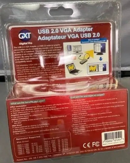Vintage GXT Digital Pro USB 2.0 VGA adapter NEW | eBay