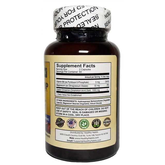 Healthy Habits Striction BP Blood Pressure Dietary Supplement - 120 Veg ...