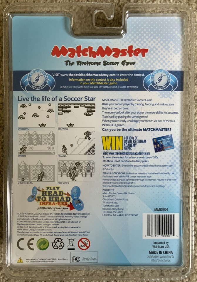 David Beckham Academy Head to Head Soccer Electronic Handheld Game ...