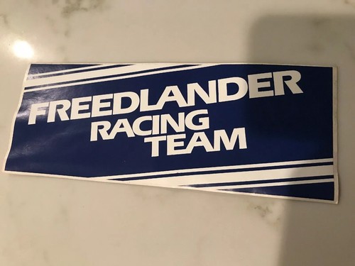 Freedlander Racing Team Decal Sticker Nascar Tommy Ellis Nos Vintage ...