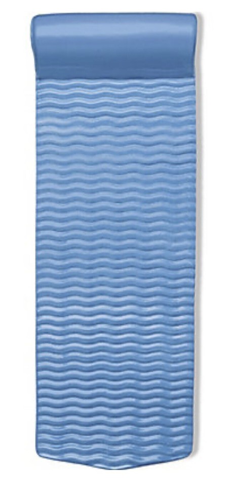 FRONTGATE RESORT COLLECTION AIR BLUE COLOR POOL FLOAT (2”THICK FOAM) 74 ...