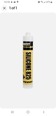EVERBUILD SILICONE 825 WHITE LOW MODULUS NEUTRAL CURE SEALANT 380ML ...