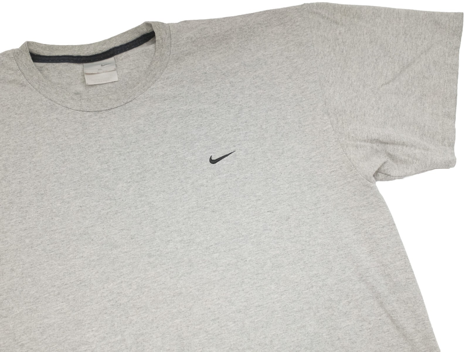 Nike Vintage Swoosh Logo Gray Tag Embroidery Athletic… - Gem