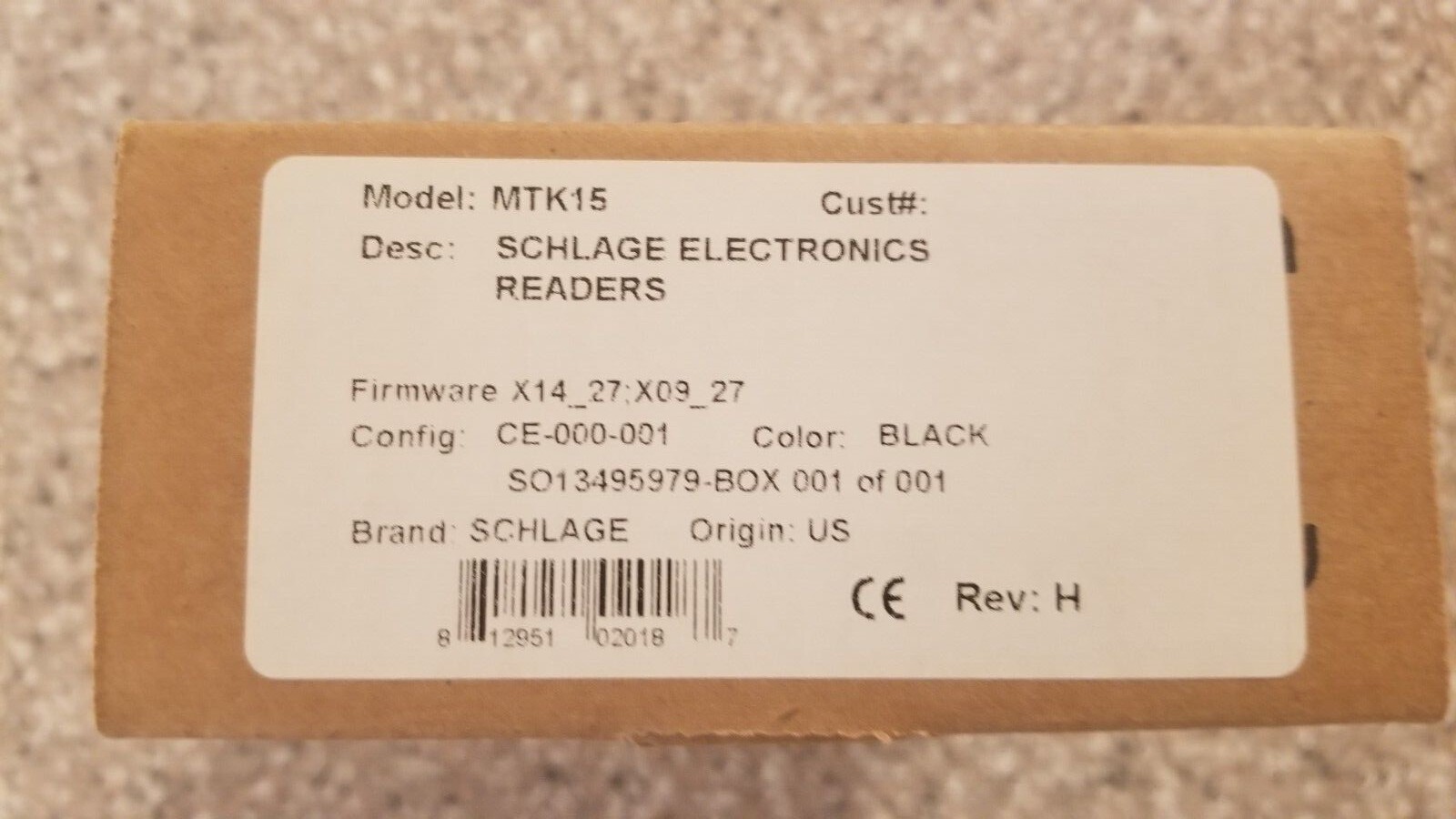 Schlage Allegion MTK15 Multi-Technology Keypad Card Reader, Black, NIB ...