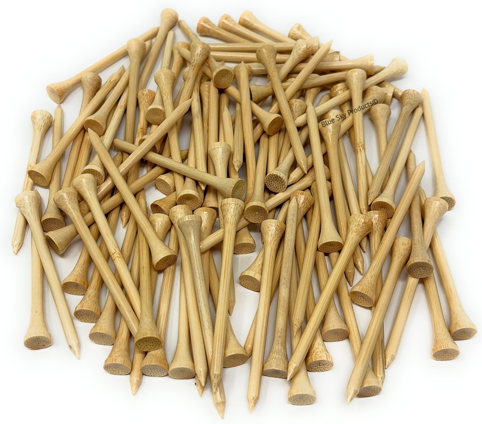 Bamboo Golf Tees 3 1/4” - Bulk 100 Ct Bags - Closeout Sale! | eBay