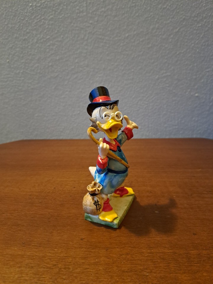 ZIO PAPERONE CON OCCHIALI statua dipinta a mano Fontanini WALT DISNEY ...