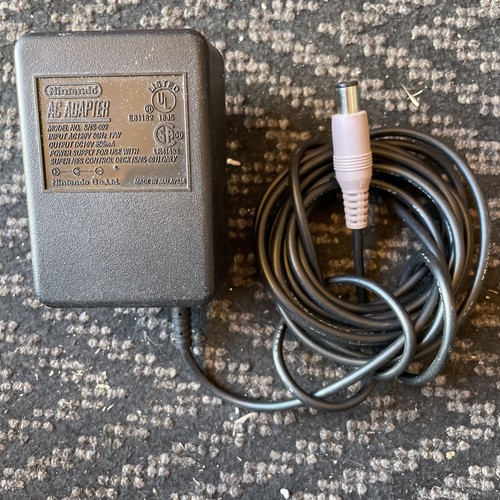 Original Nintendo SNES - AC Adapter Power Supply - SNS-002 - Cleaned ...