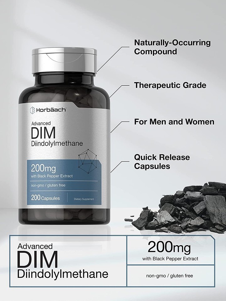 DIM Supplement 200mg | Diindolylmethane | 200 Capsules | by Horbaach | eBay