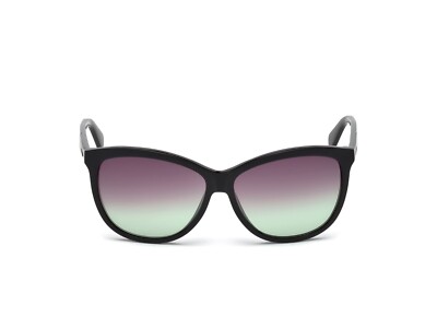 Diesel DL0221 01T Shiny Black Plastic Cat Eye Sunglasses Frame 59-13 ...