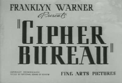CIPHER BUREAU (1938) DVD LEON AMES, CHARLOTTE WYNTERS | eBay