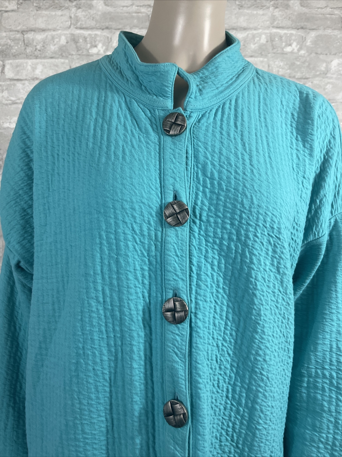 Soft Surroundings Large Green Button Jacket Pockets Style #2AJ94 | eBay