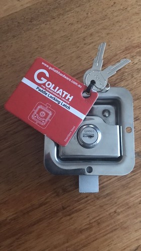 Goliath 82x82 Flush Mount Paddle Locking Stainless Steel Latch | eBay ...