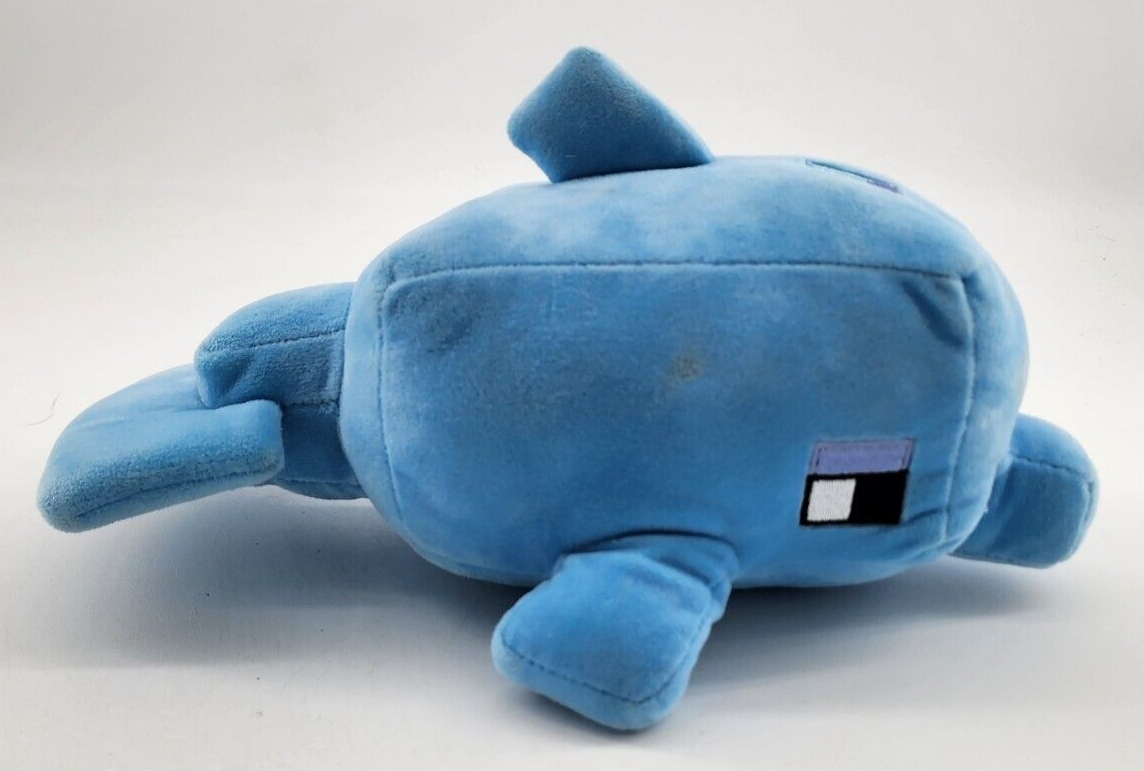 Minecraft Blue Dolphin Plush Stuffed Animal Mojang Mattel 2022 | eBay
