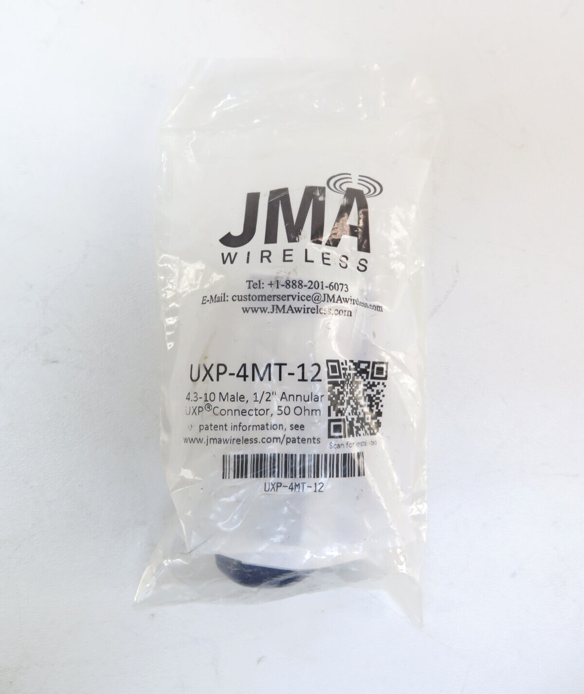JMA Wireless UXP-4MT-12 4.3-10 Male Connector for 1/2 in Annular Plenum ...