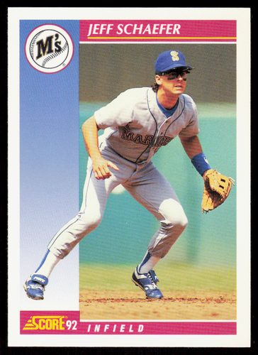 1992 Score 629 Jeff Schaefer Seattle Mariners | eBay
