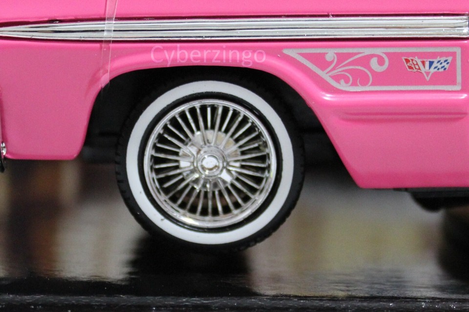 MotorMax 1964 Chevrolet Impala Lowrider Pink 1:24 Diecast Model NEW IN ...