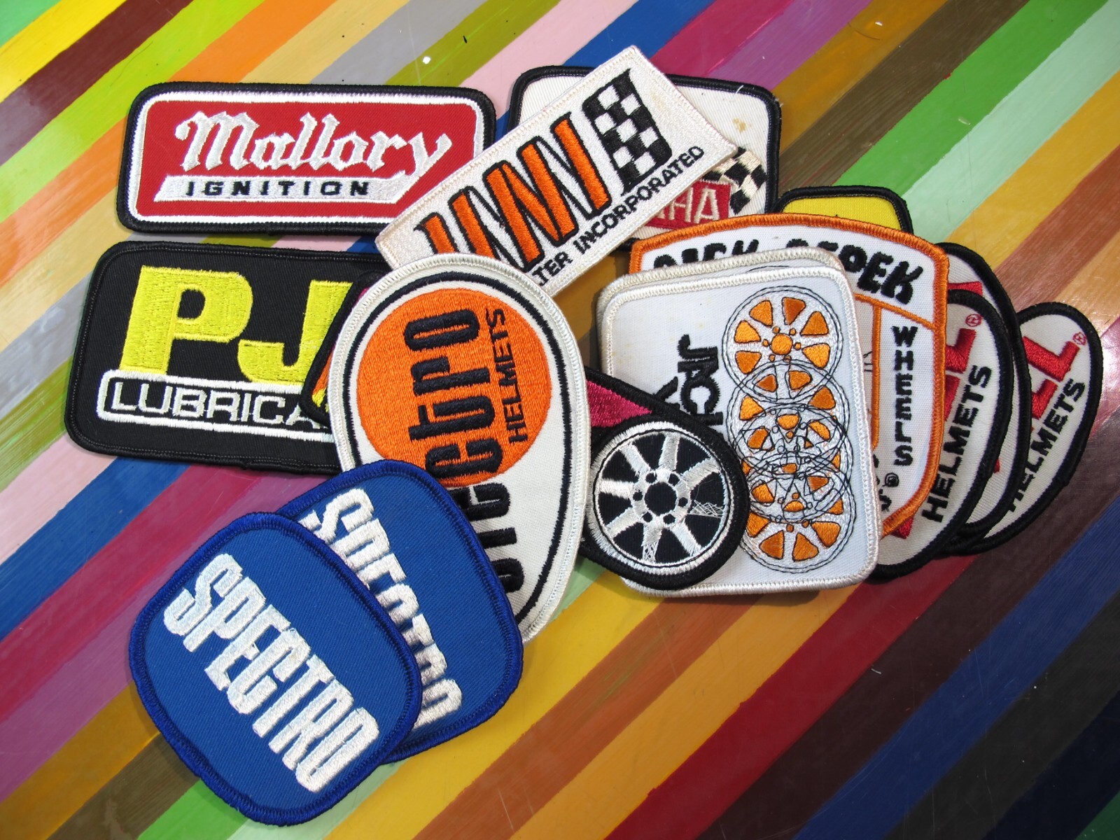 vtg 1970s-2000s Motocross patch - GPV Metzeler Simons Gold Belt Alba+ ...