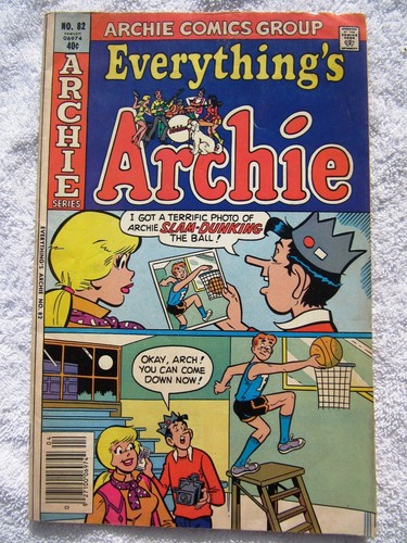EVERYTHING'S ARCHIE #82 VG April 1980 BASKETBALL Comics Group Cartoons ...