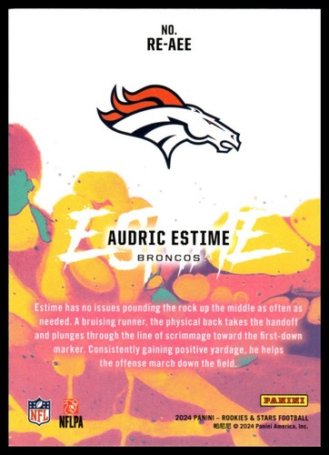 2024 Panini Rookies & Stars Audric Estime #RE-AEE Rookie Exclusives | eBay