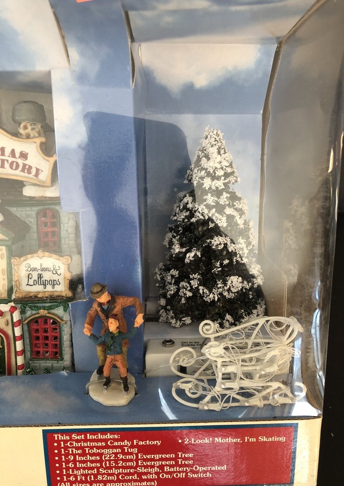 Lemax 2001 NIB Christmas Candy Factory 8-Piece Lighted Set | eBay