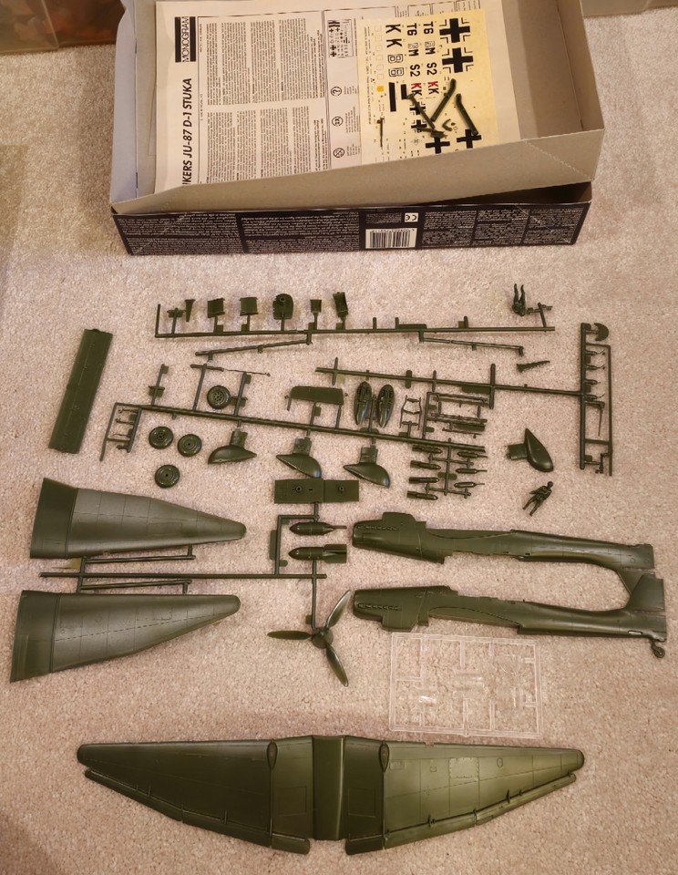 Monogram Junkers JU-87 D-1 Stuka 1:48 scale model kit Open Box | eBay
