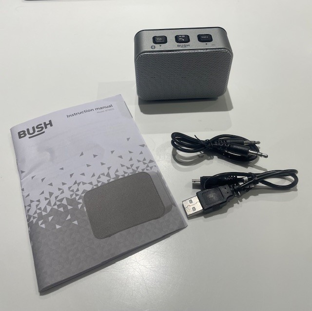 Bush Portable Wireless Small Bluetooth Speaker Rechargeable with 3.5mm ...