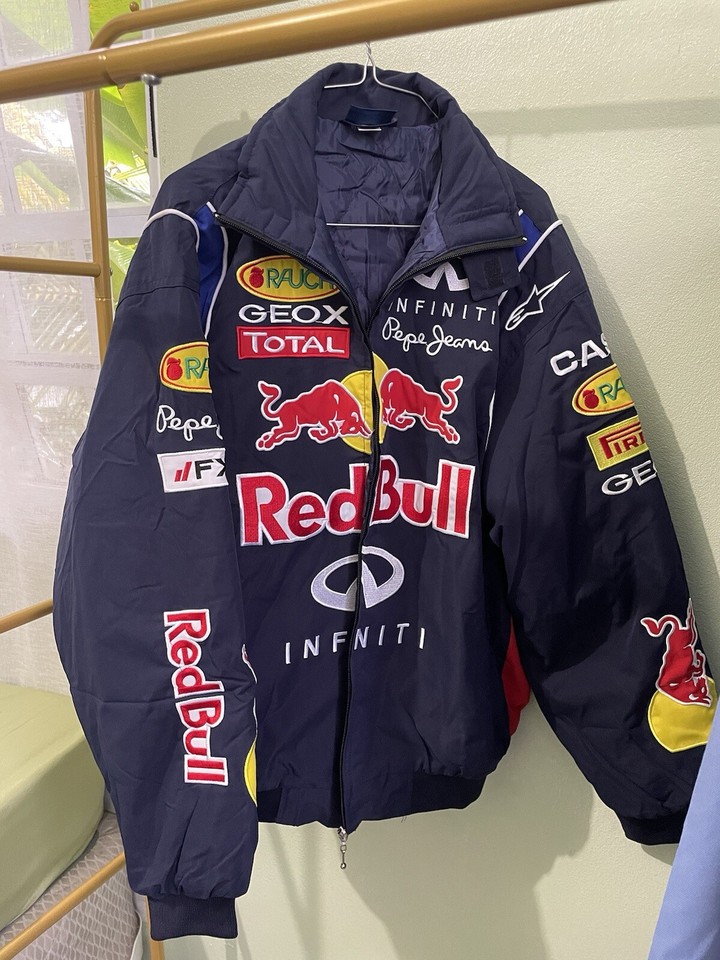 Red Bull F1 embroidered racing Jacket | eBay