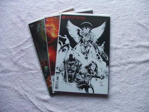 DC Comics lot of 3 Dark Knights Death Metal books. 1 (Sketch), 3 ...