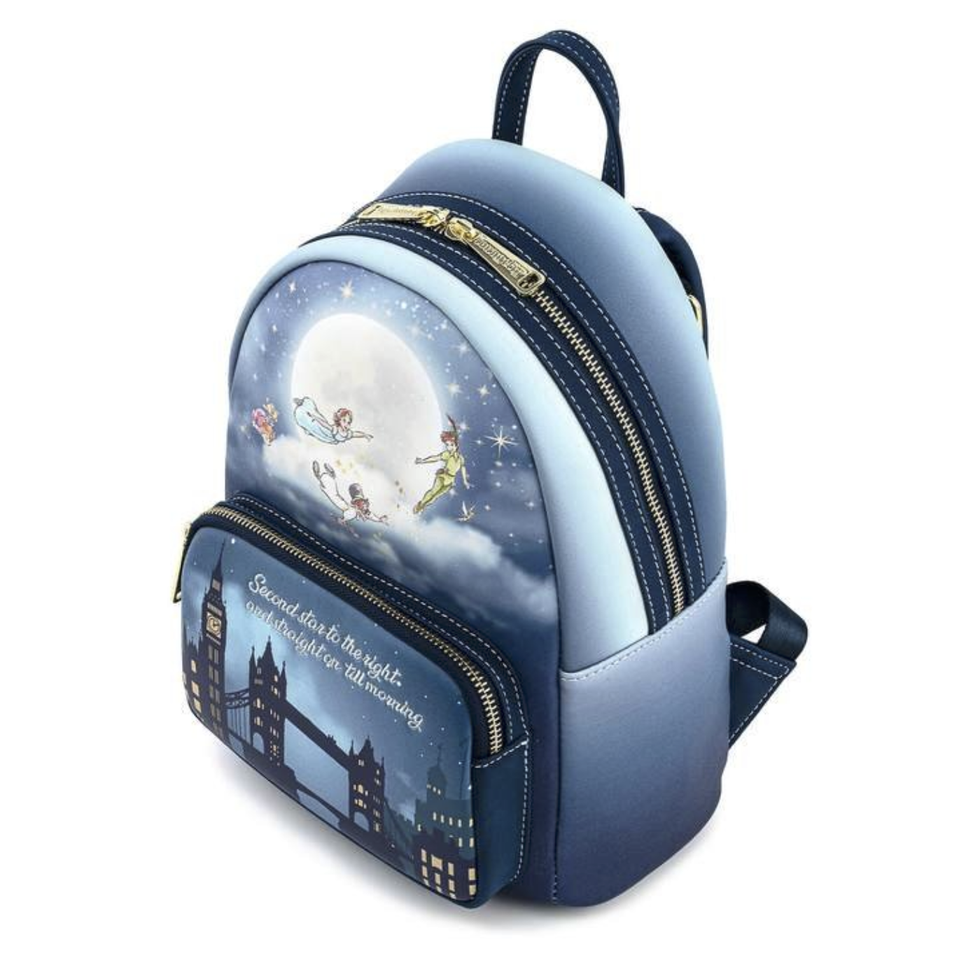 Loungefly Disney Peter Pan Darling Kids London Bridge Moon Stars Glow Backpack | eBay