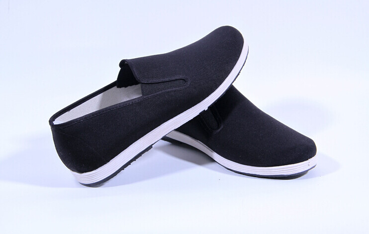 New Men's Chinese Cloth shoes handmade Kung Fu slippers Casual Tai Chi ...