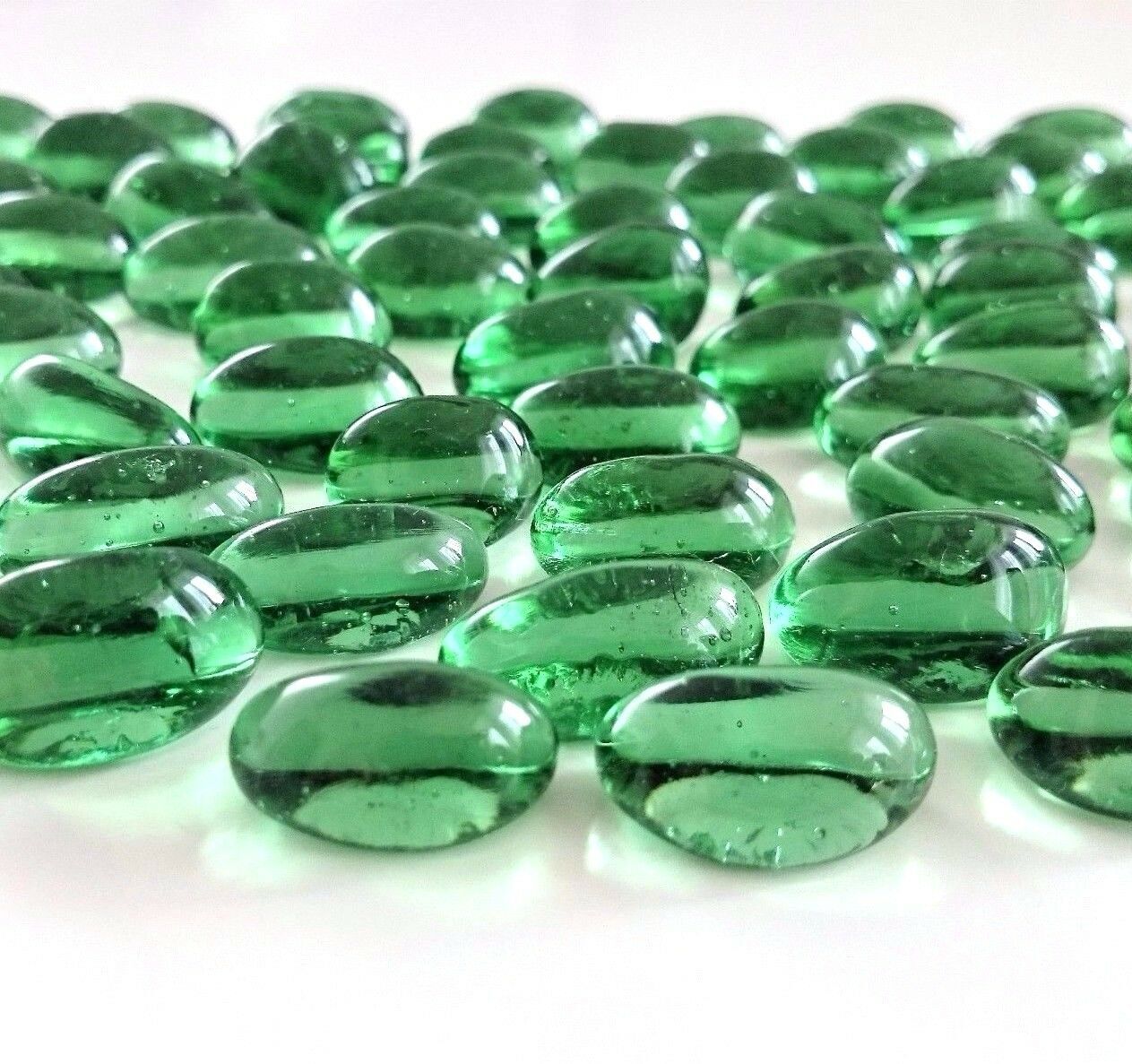 Decorative Round Glass Pebbles / Stones Choice of Colours & Quantities ...