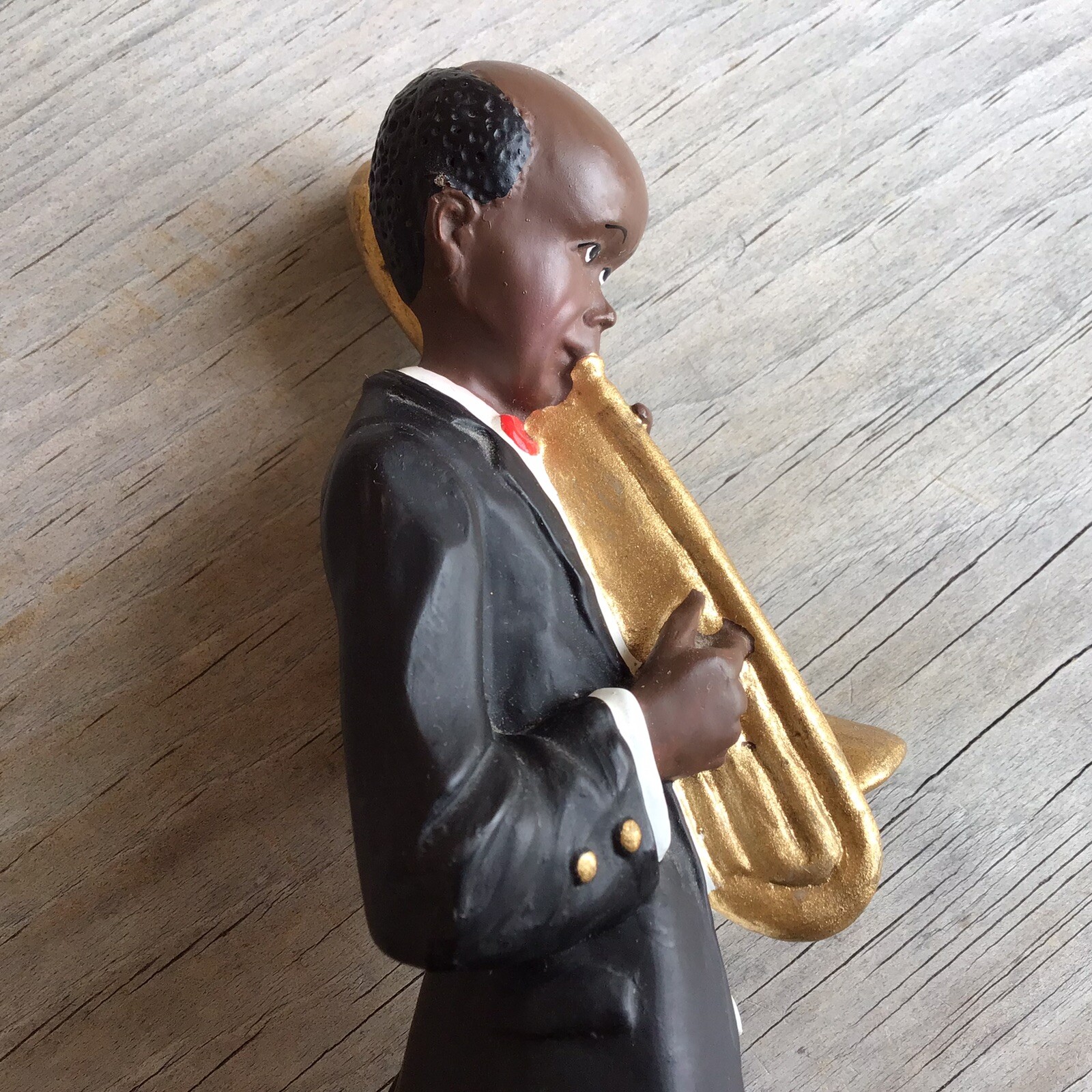 Vintage CHIEFLY CO. LTD. African American JAZZ MUSICIAN Trombone Player ...