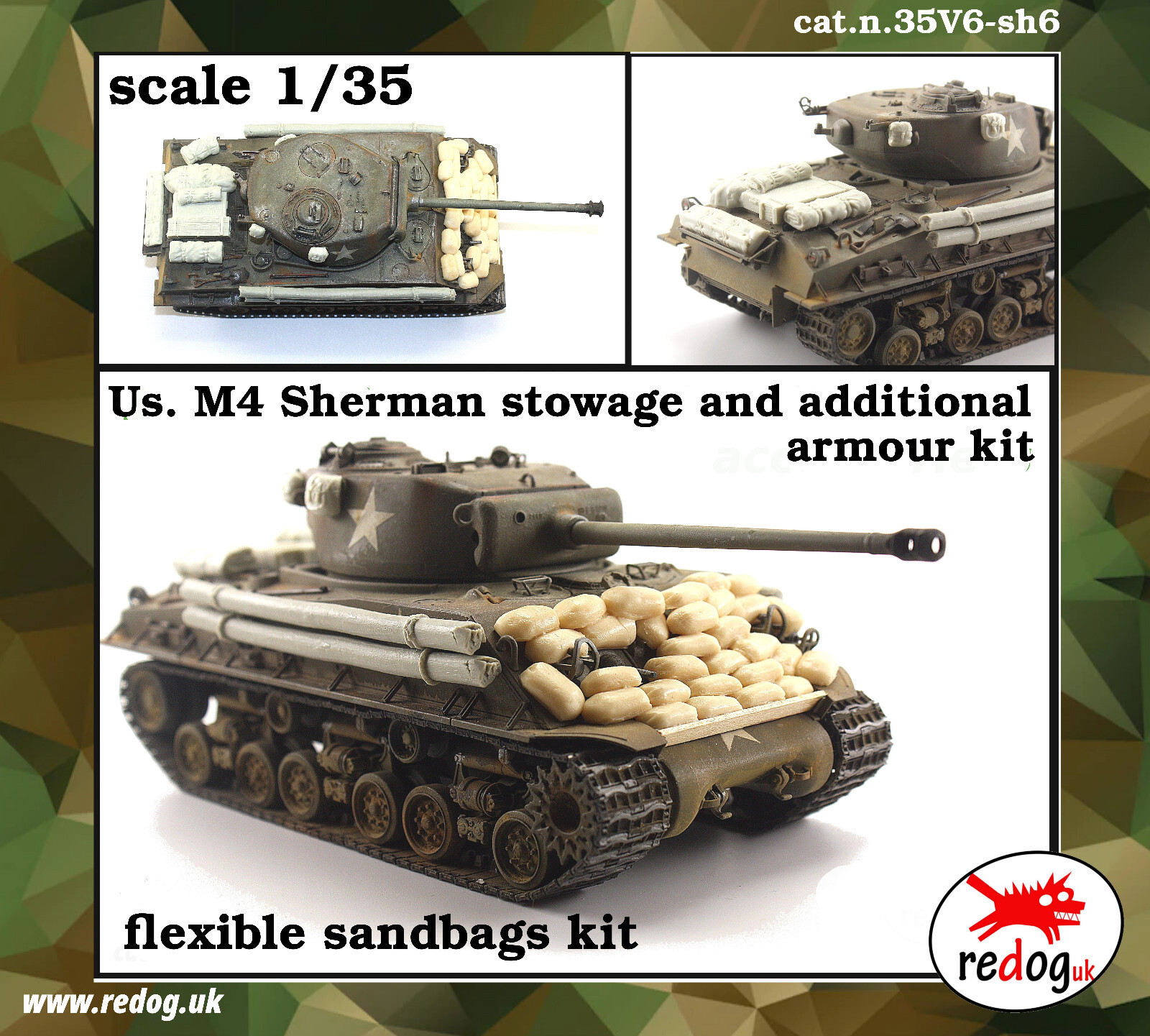 Redog 1/35 - M4 Sherman tank stowage kit - /35v6-sh6 | eBay